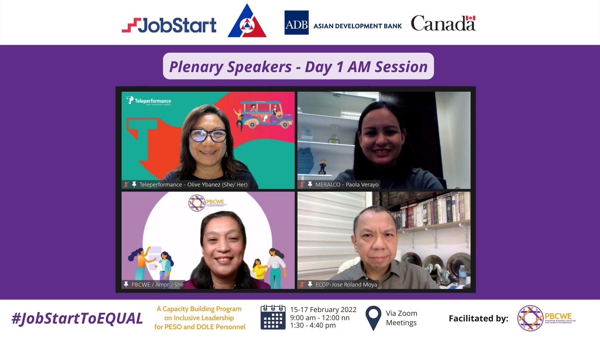 #JobStartToEQUAL: A Capacity Building Program on Inclusive Leadership ...