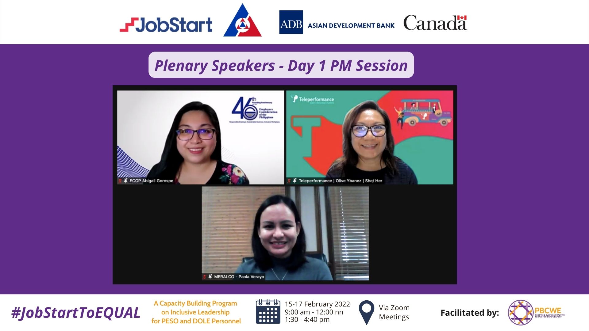 #JobStartToEQUAL: A Capacity Building Program on Inclusive Leadership ...